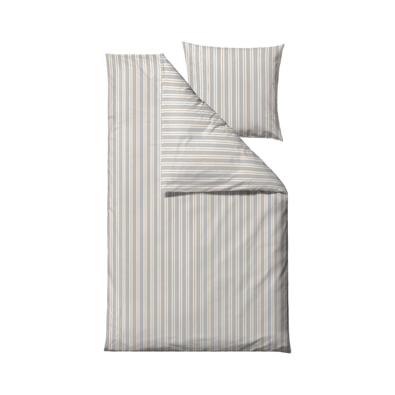 Södahl Sengetøj 140x200 cm Flow Cloud grey || Altid et godt tilbud og ...