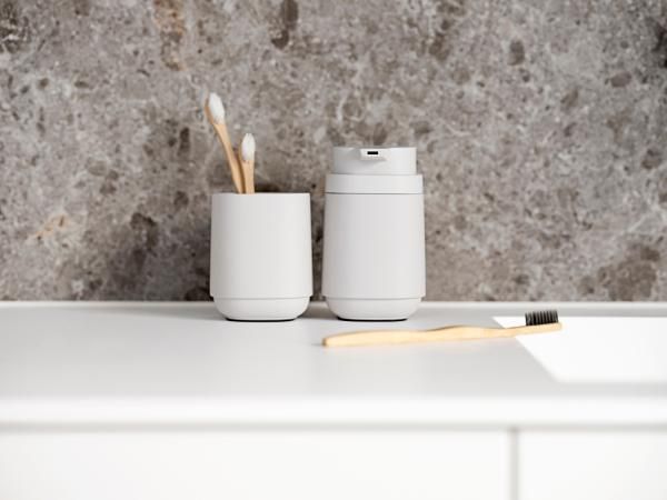 Zone Denmark Time Dispenser 8 x 8 x 13 cm 0,22 liter Soft Grey || Se ...