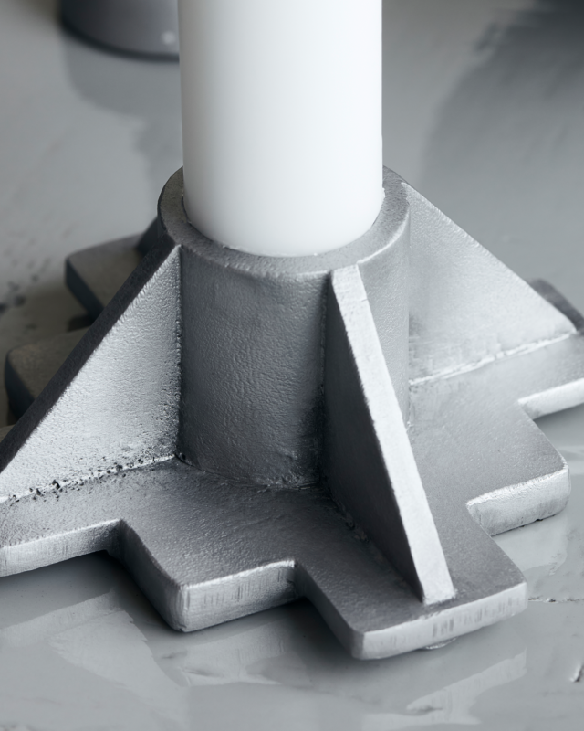 Lysestage, Castle, Antik aluminium || God pris og hurtig levering!