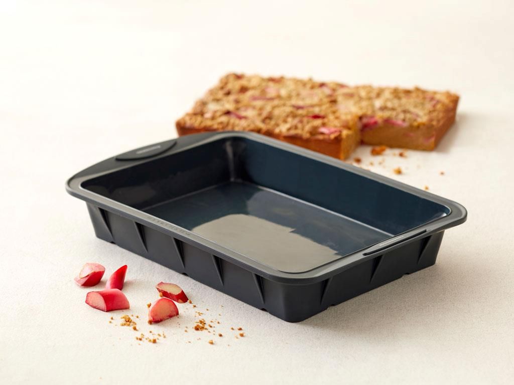 Blomsterbergs Bageform 39 x 25,7 x 6 cm Grå Silikone || Køb Mette ...