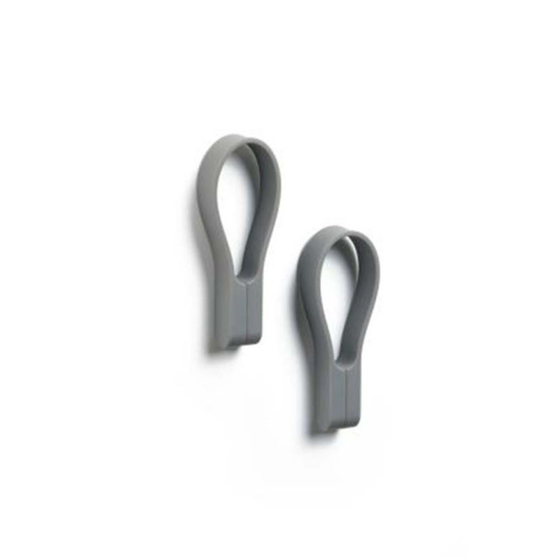 Zone Denmark Loop magnet Håndklædestrop 9 cm 2 stk. Grey || Se det ...