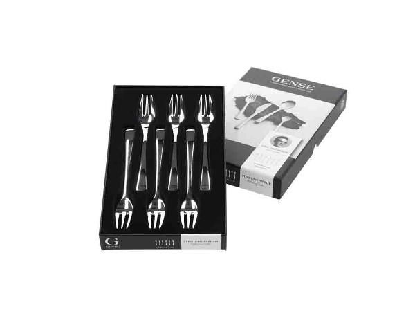 Gense Steel Line Kagegaffel 16 cm 6 stk. Blank stål || Køb Gense bestik ...