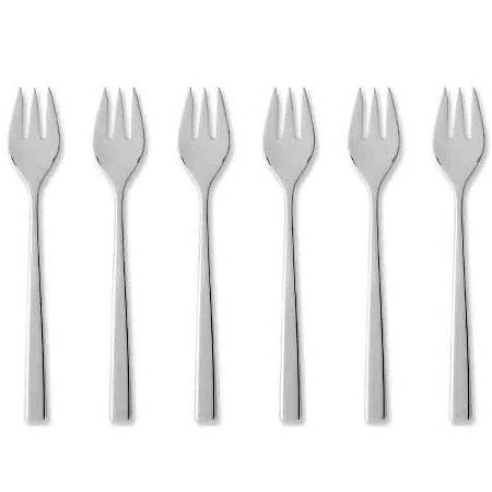 Gense Fuga Kagegaffel 15,5 cm 6 stk. Mat/Blank stål || Køb Gense bestik ...