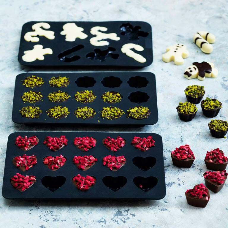 Blomsterbergs Chokoladeform 3 dele Grå || Kæmpe udvalg i køkken- og ...