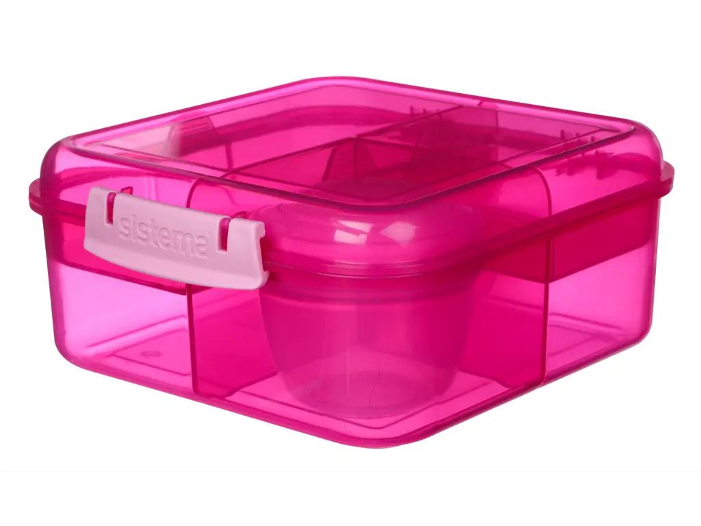 Sistema Bento Cube 1,25L, Pink || Køb den online her!