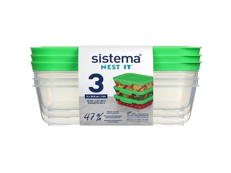 Sistema Meal Prep 3Pack 1l || Hurtig levering og go' pris hos Rikki ...