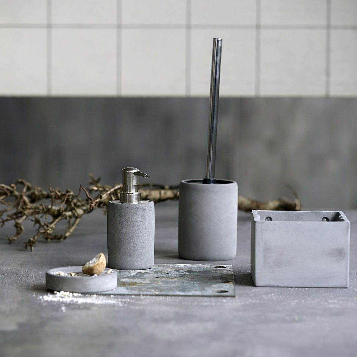 House Doctor, Cement Toiletbørste, stål/fibercement