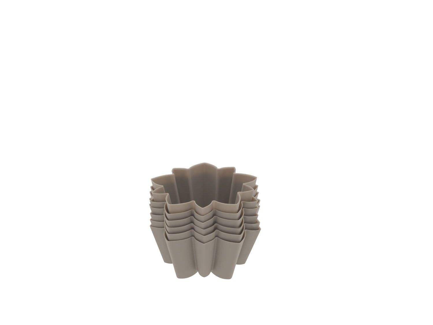 Muffinform Blomst 6 stk. Latte Silikone | BL38248