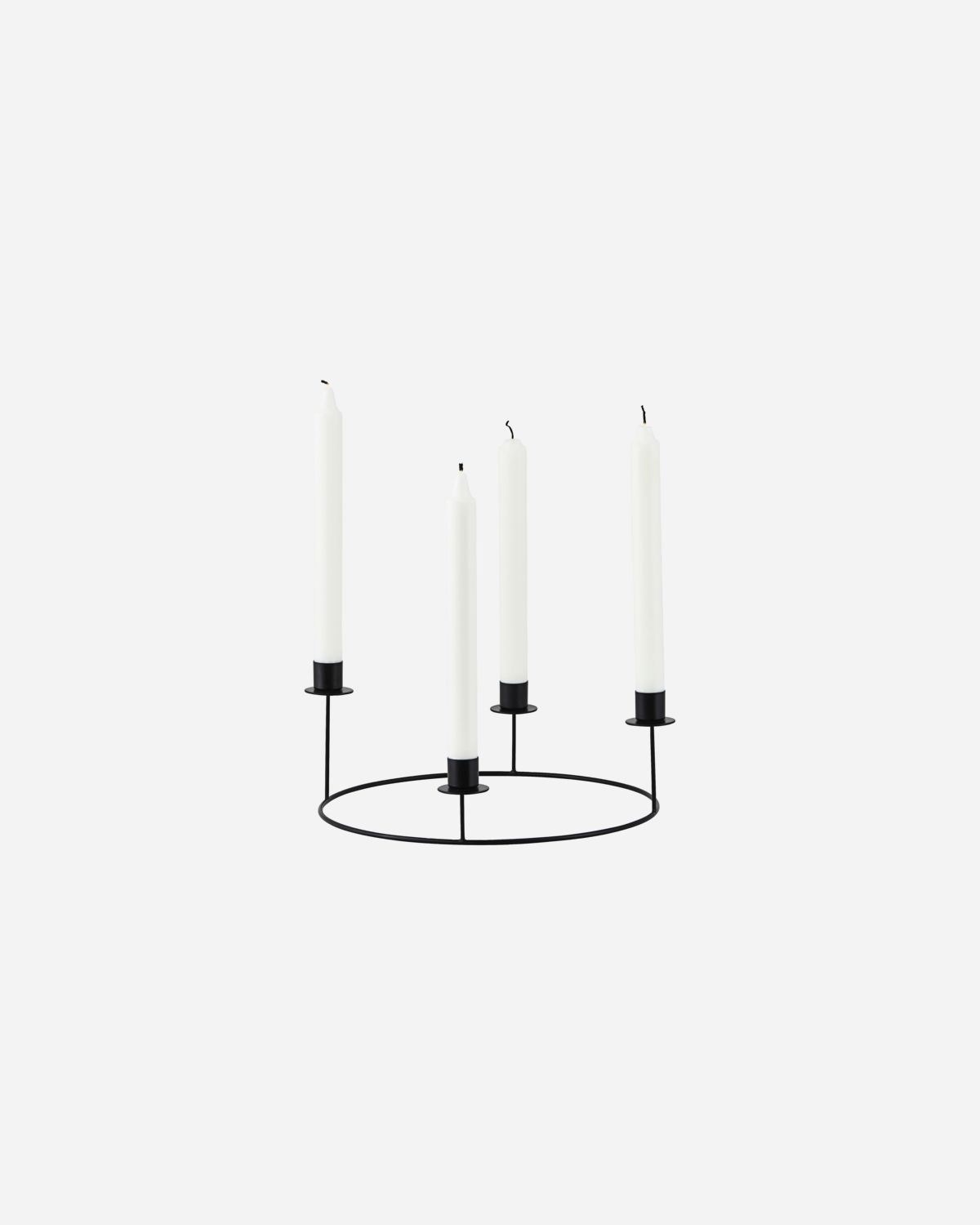 Lysestage, Ring, Sort Ø27 cm || Køb gaven til dig selv, eller en du ...