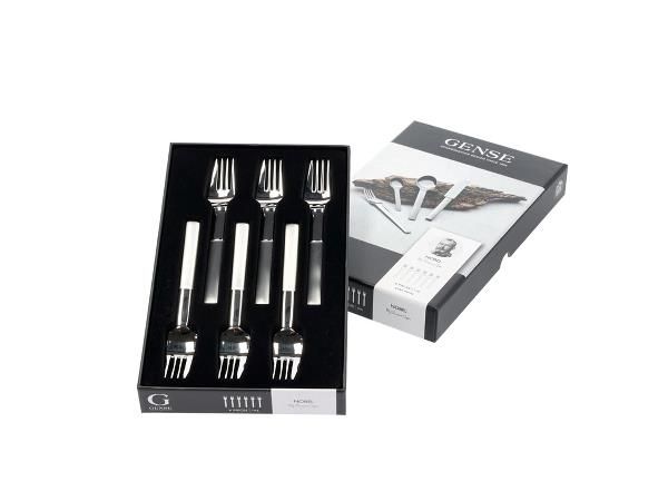 Gense Nobel Kagegaffel 15,2 cm 6 stk. Mat/Blank stål || Køb Gense ...
