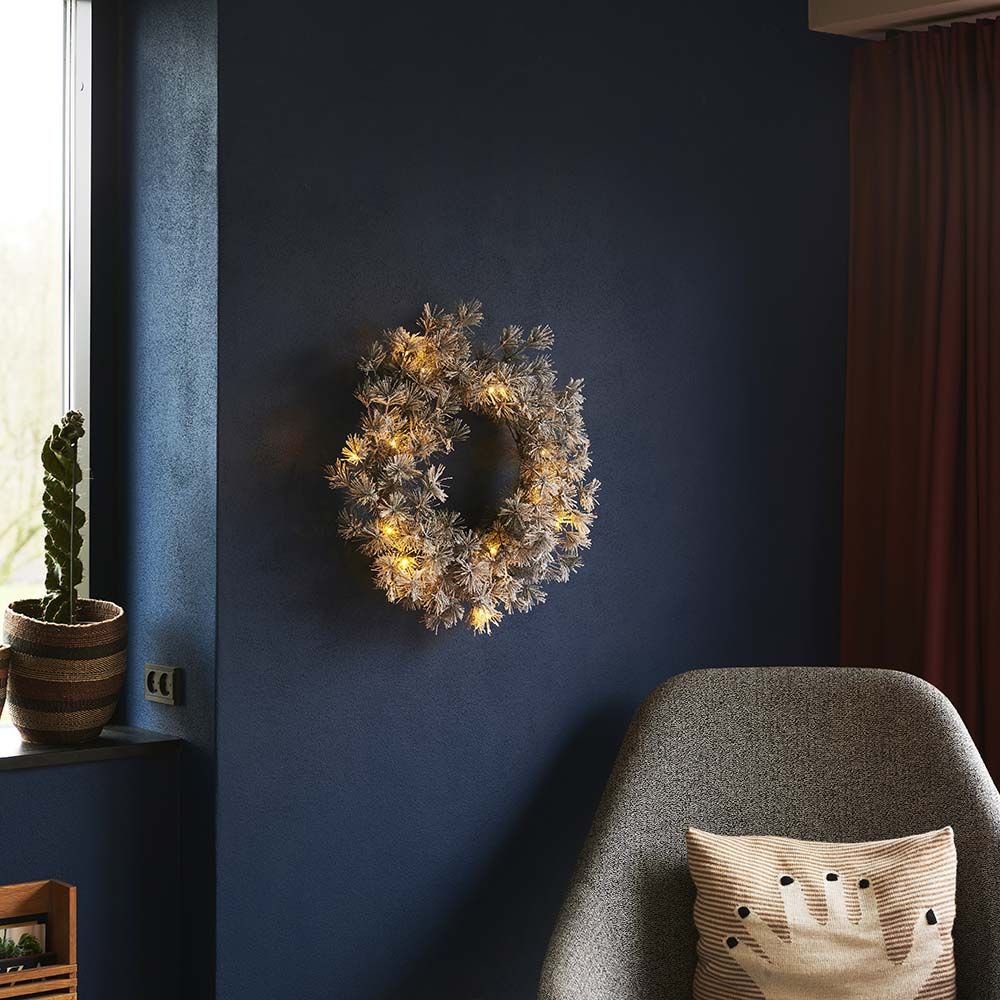 Alfi Krans, Ø 45 cm, 15 Led, Sne || Køb Sirius lys og tilbehør online hos Rikki Tikki Shop!